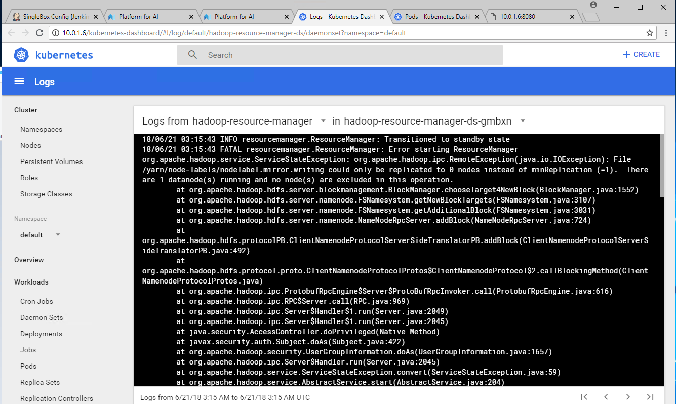 SingleBox installation: resourece manager Failed to start · Issue #746 · microsoft/pai · GitHub