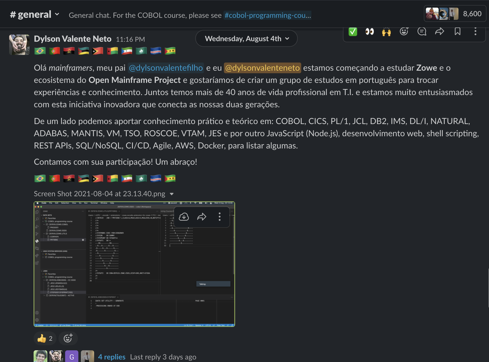 New Slack Channel - [#cobol-programming-course-pt] · Issue #210 · openmainframeproject ...