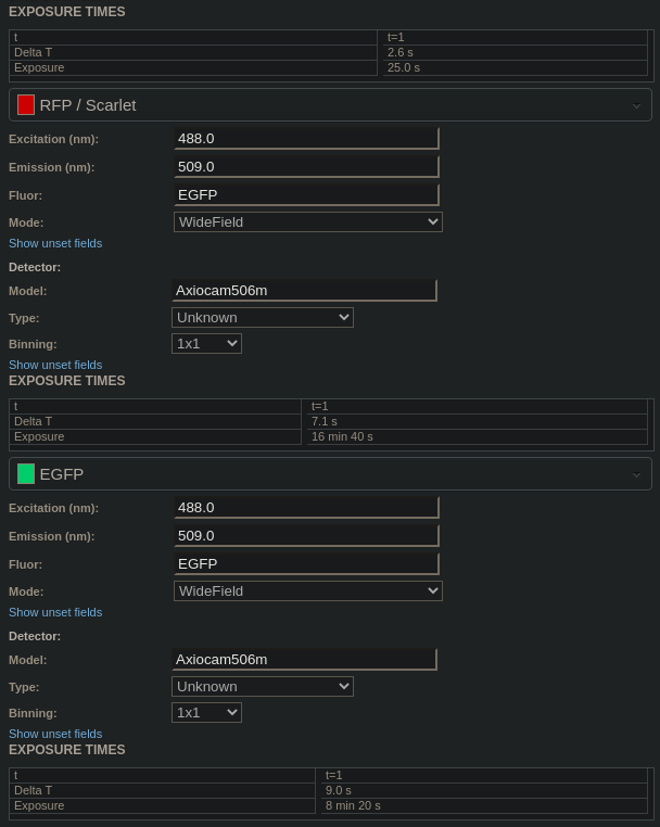 CZI file Exposure time · Issue #6266 · ome/openmicroscopy · GitHub
