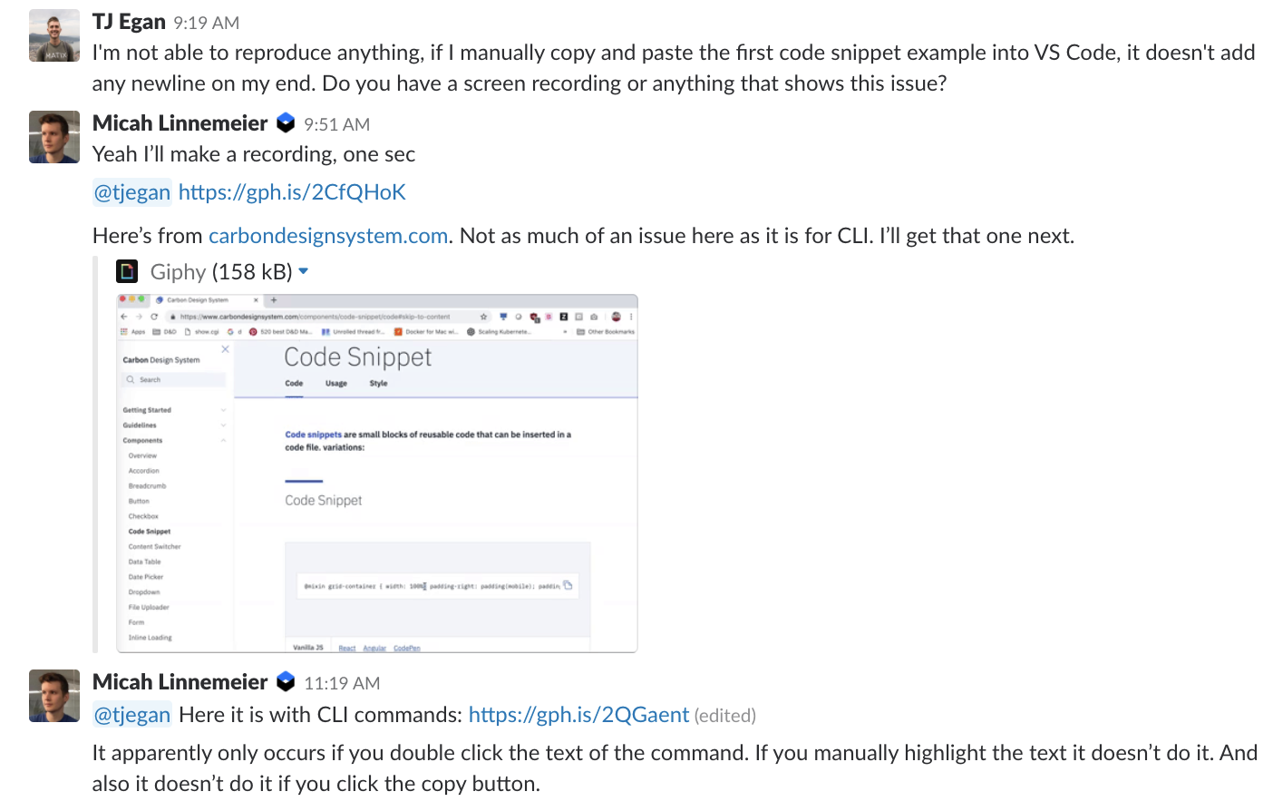 Code Snippet adds newline when copying and pasting manually · Issue ...