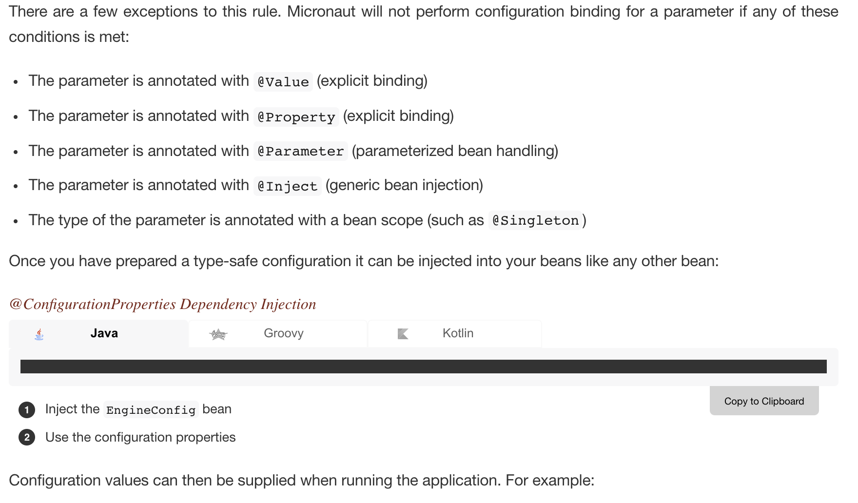 Missing Configurationproperties Dependency Injection Code Sample · Issue 6796 · Micronaut