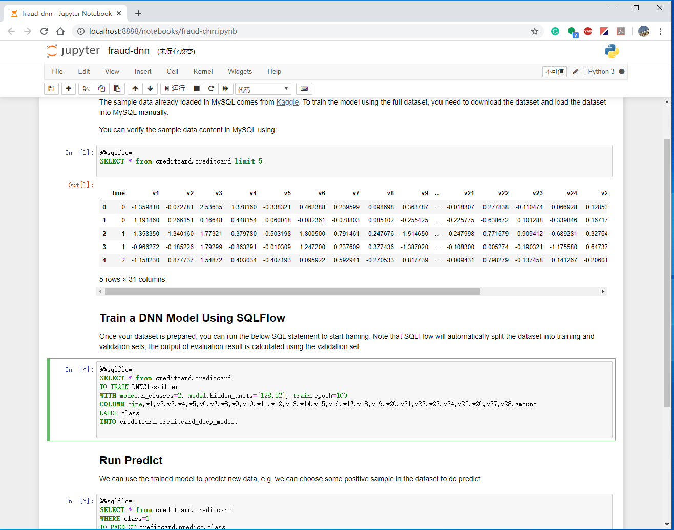 The Fraud Detection Notebook Doesnt Run · Issue 1784 · Sql Machine Learningsqlflow · Github 