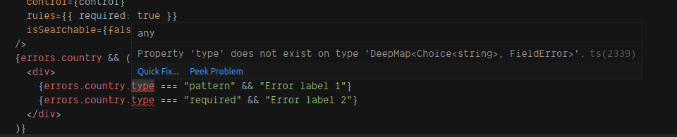 Wrong error typization when using object as value · Issue #3181 · react-hook-form/react-hook ...
