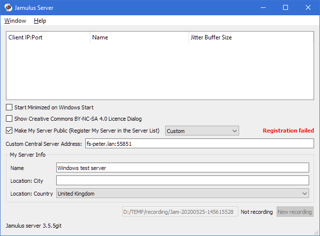 GUI Interface for Recording · Issue #228 · jamulussoftware/jamulus · GitHub