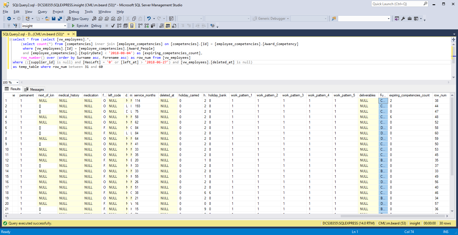 Sorting Paginated Results When Using Withcount Including Contraints