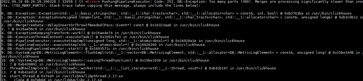 metric_log / asynchronous_metric_log and slowly starting server = Too many parts. · Issue #41527 ...