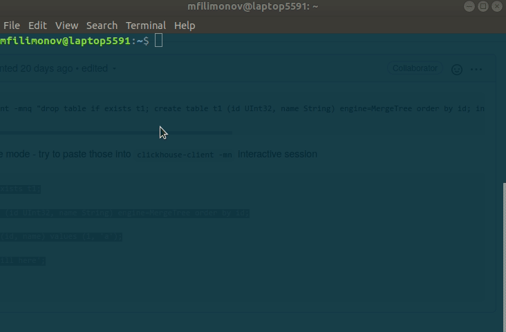 clickhouse-client ignores queries after insert in multiquery mode ...