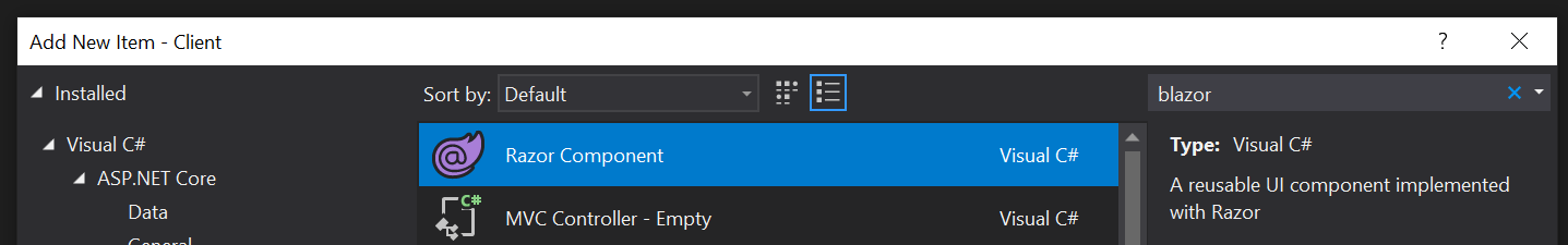 Why Does I Create Blazor Componentpage Have No Code Behind Cs File · Issue 213