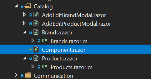 Why does I create blazor component/page have no code behind .cs file? · Issue #213 ...