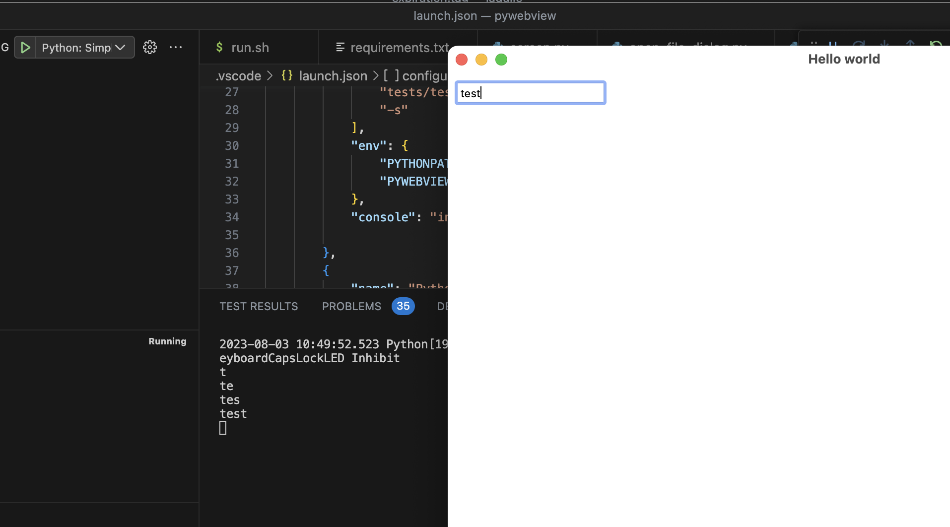 Issue with window focus on keystrokes in macOS · Issue #1187 · r0x0r/pywebview · GitHub
