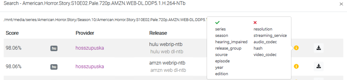 streaming_provider not considered in score · Issue #1622 ...