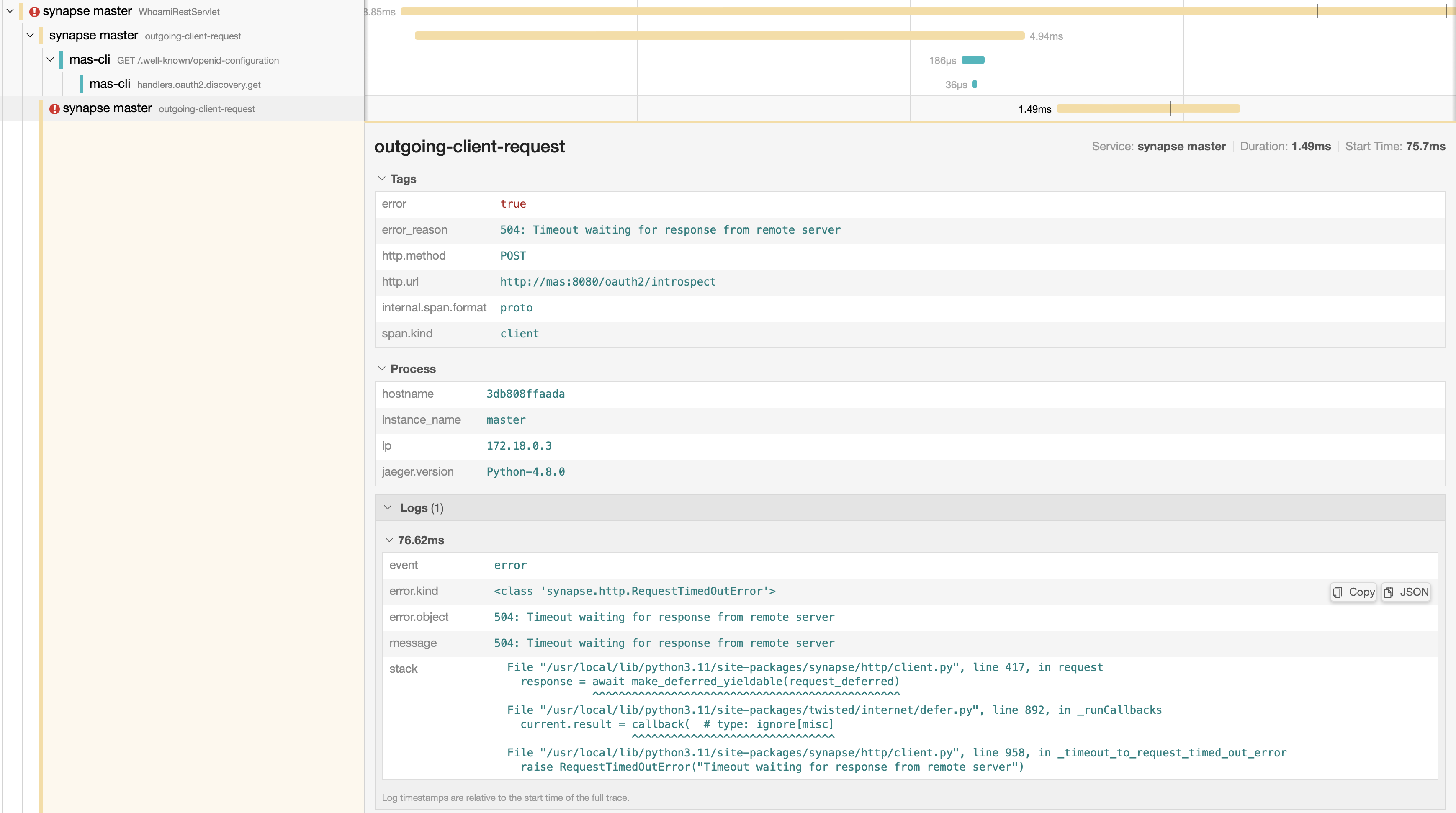 Msc3861 Token Introspection Sometimes Fails When Running Inside A Docker Container · Issue