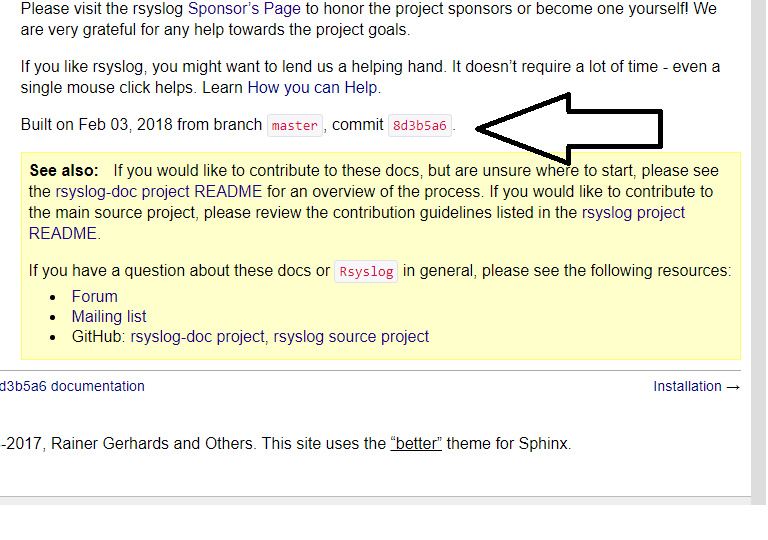Consider shortening version/release build string for dev builds · Issue #537 · rsyslog/rsyslog ...