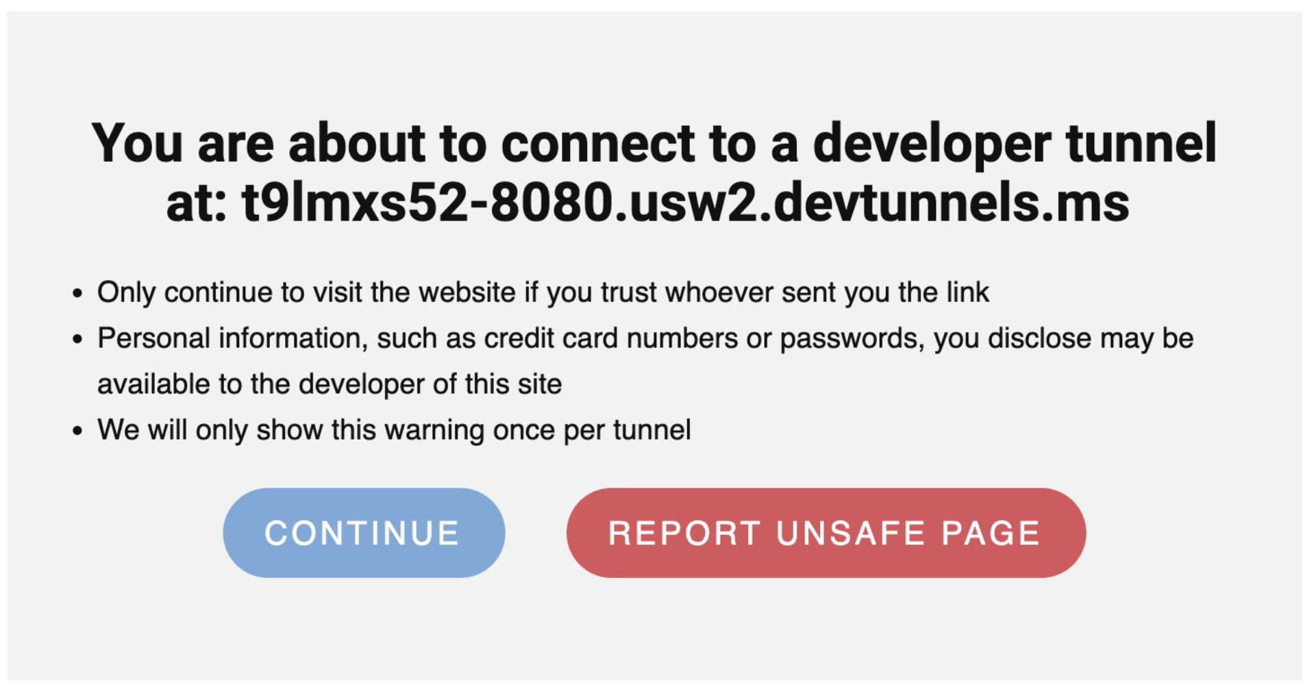 Trust interstitial for tunnels doesn't appear authentic · Issue #176276 · microsoft/vscode · GitHub
