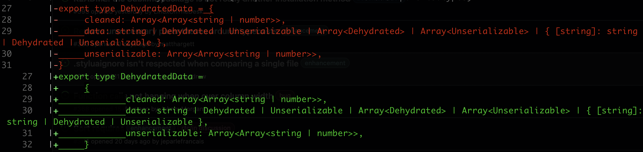 incorrect brace reformatting and type intersection not broken up · Issue #394 · JohnnyMorganz ...