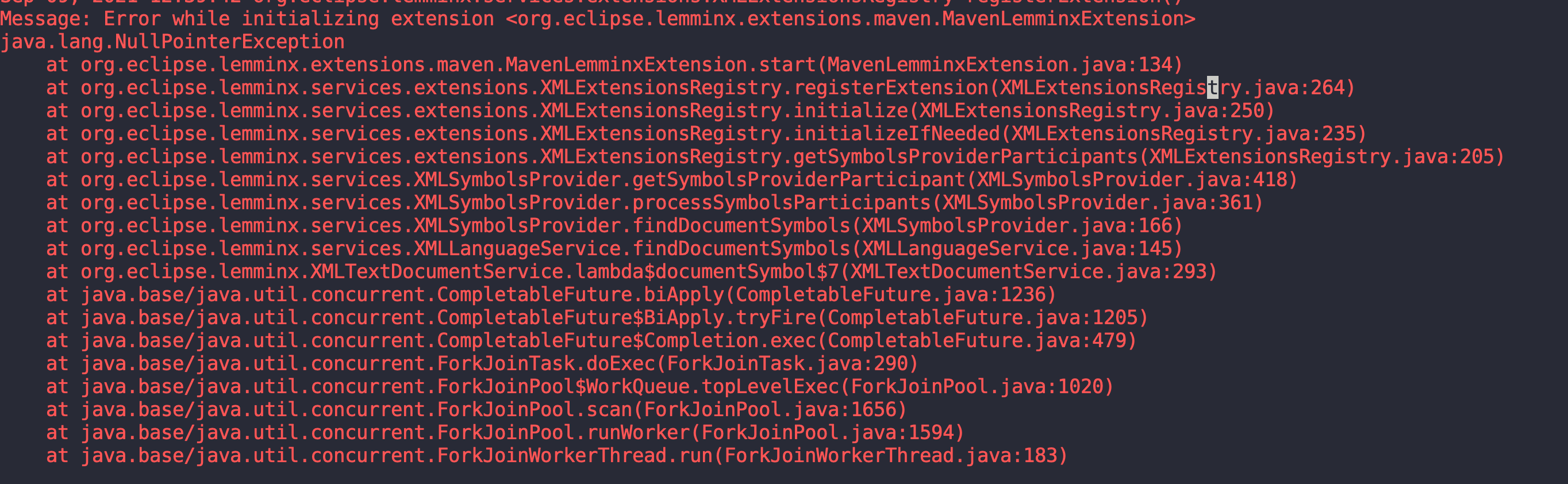 interation lemminx-maven in emacs'lsp-mode . maven's settings cannot get then throw NPE · Issue ...