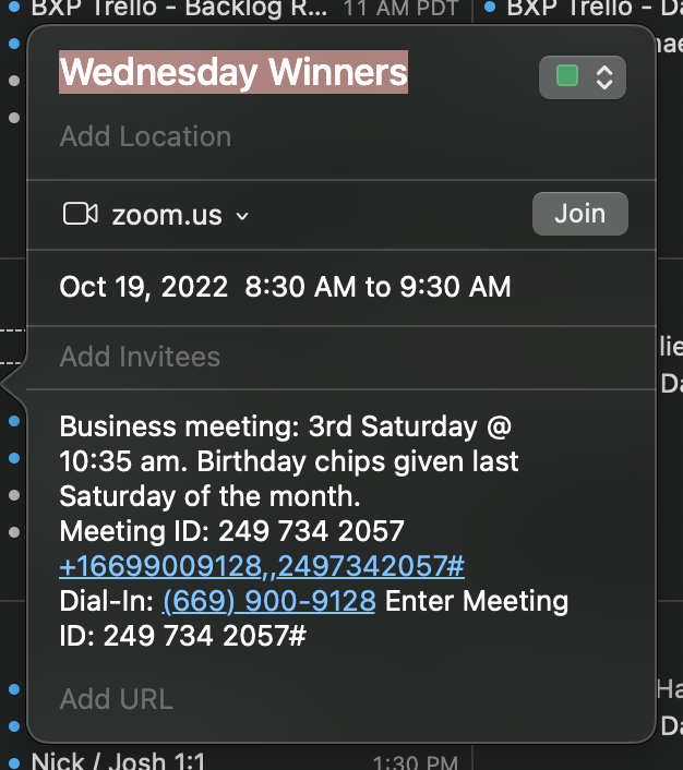 Review "Add to Calendar" event metadata · Issue #234 · code4recovery/tsml-ui · GitHub