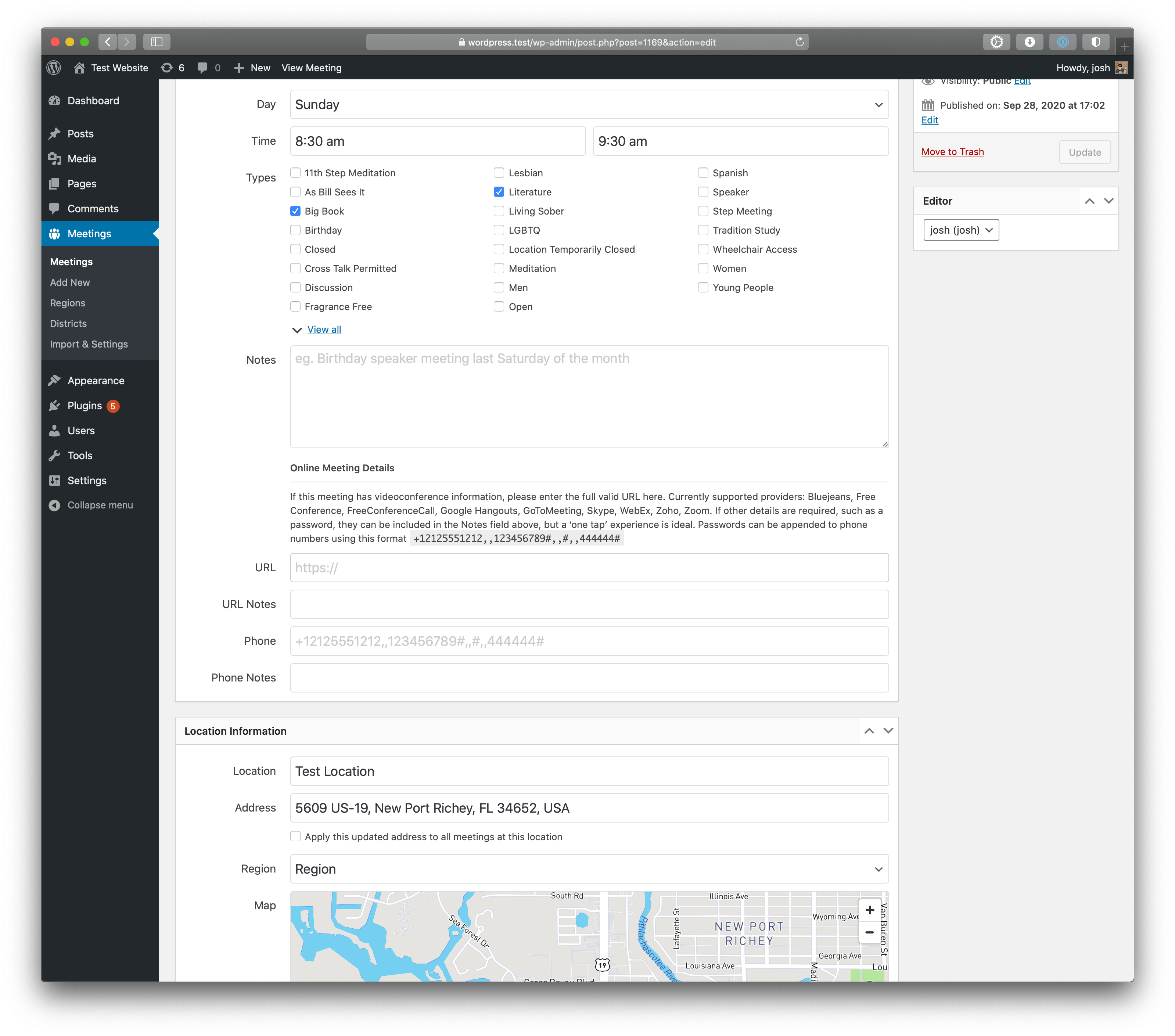 Update/Publish button grays out on certain addresses · Issue #195 · code4recovery/12-step ...