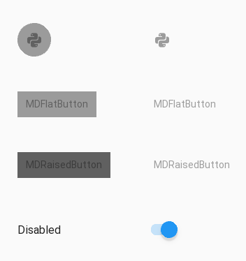 Buttons when disabled have unsightly dark grey backgrounds · Issue #1097 · kivymd/KivyMD · GitHub