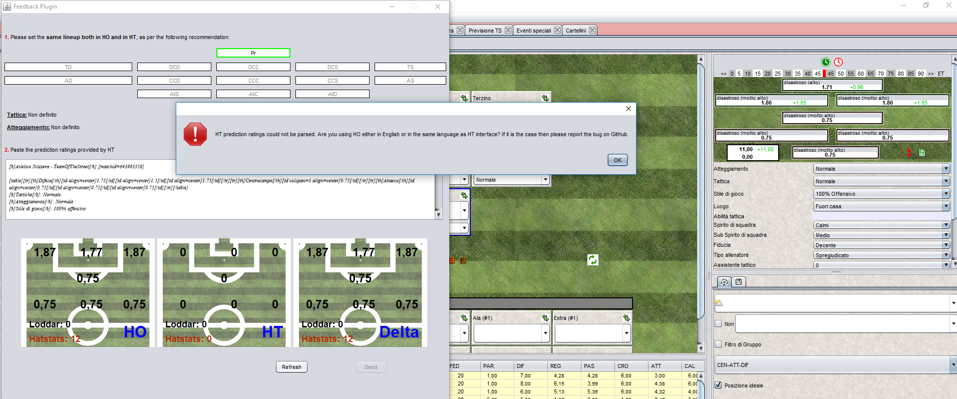Feedback Plugin - Parsing error · Issue #220 · ho-dev/HattrickOrganizer · GitHub
