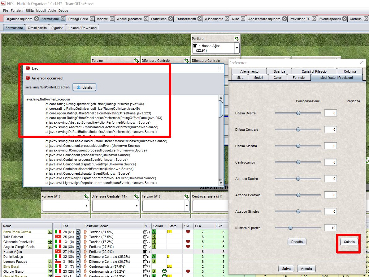 Update Previsioni · Issue #221 · ho-dev/HattrickOrganizer · GitHub