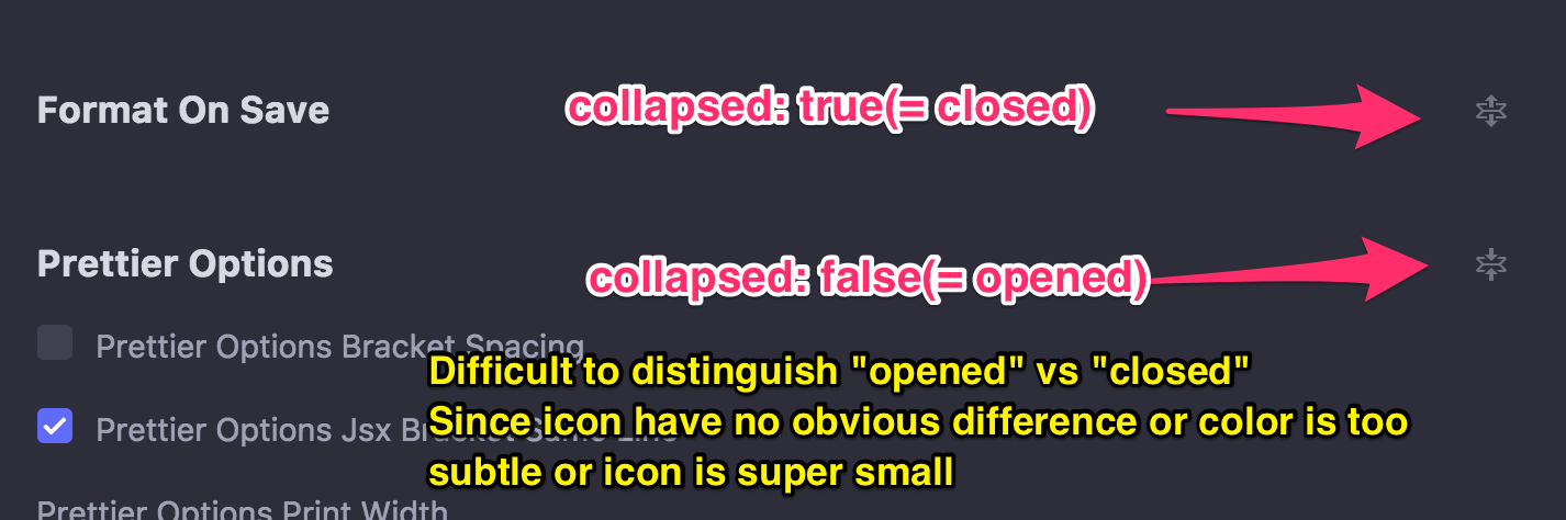 Use more easy to distinguishable icon for collapsed/uncollapsed `object ...