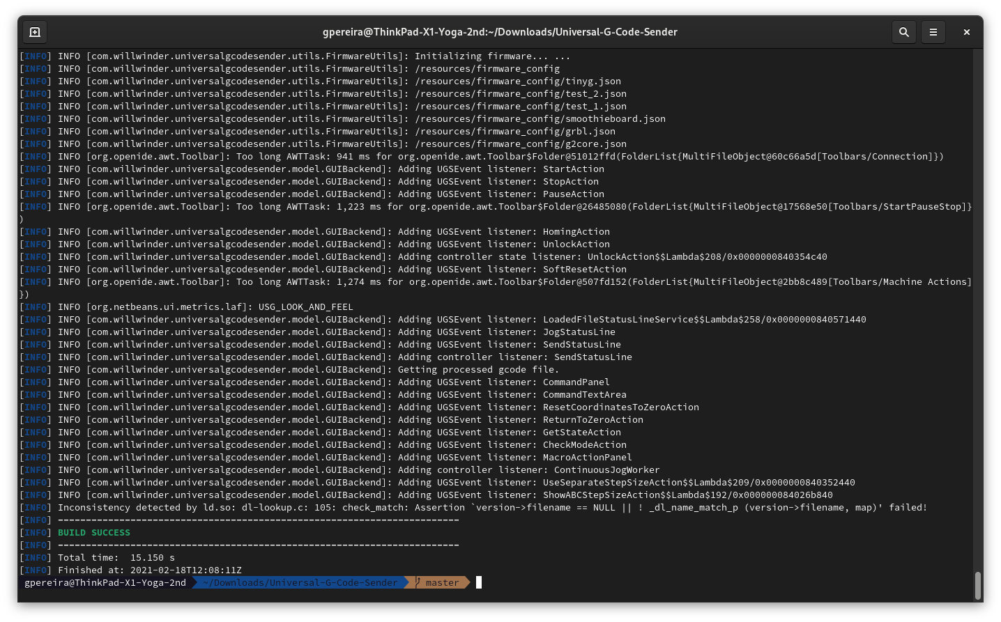 Crashes on start · Issue #1541 · winder/Universal-G-Code-Sender · GitHub