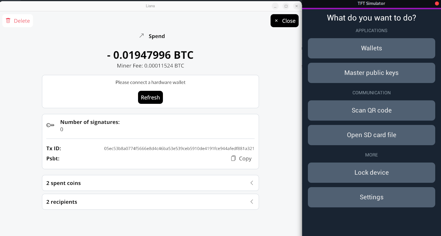 GUI?: Bug - hardware is connected but not found after locking/unlocking ...