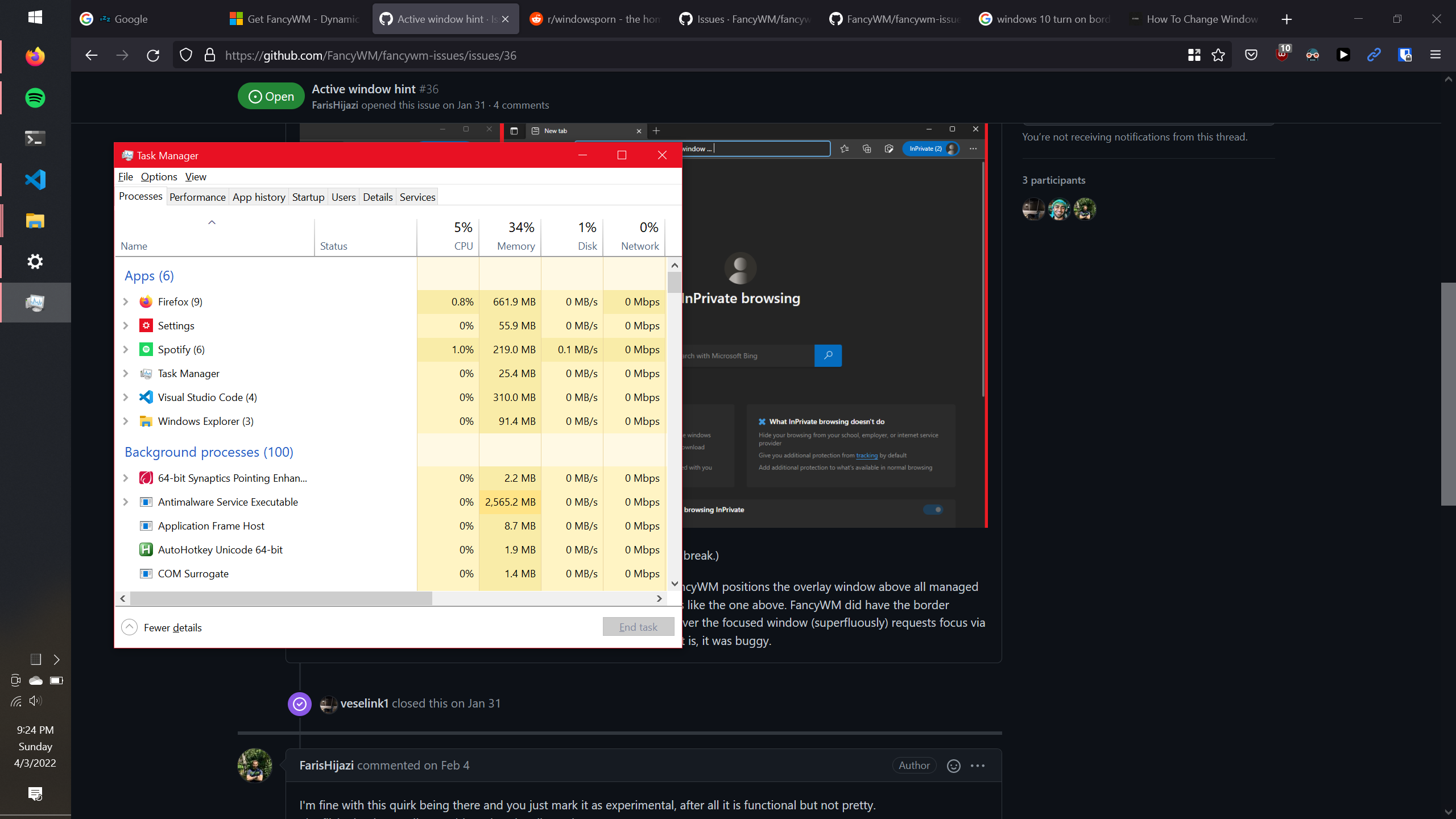 Active window hint · Issue #36 · FancyWM/fancywm · GitHub