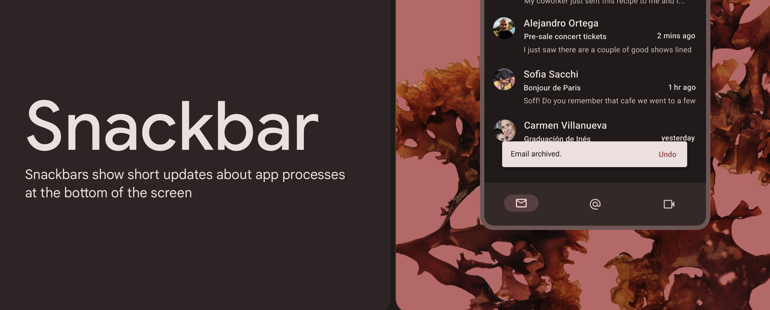 Snackbar Action Styling Inconsistent Poor Contrast · Issue 13905 · Angularcomponents · Github 4272