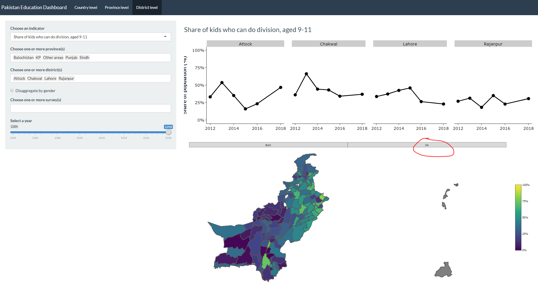 Fix Map Facetting · Issue 8 · Worldbankpakeducationdashboard · Github