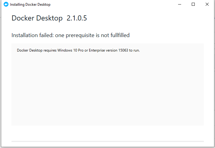 Docker Desktop for Windows Installation failed: one pre-requisite is not fullfilled · Issue #144 ...