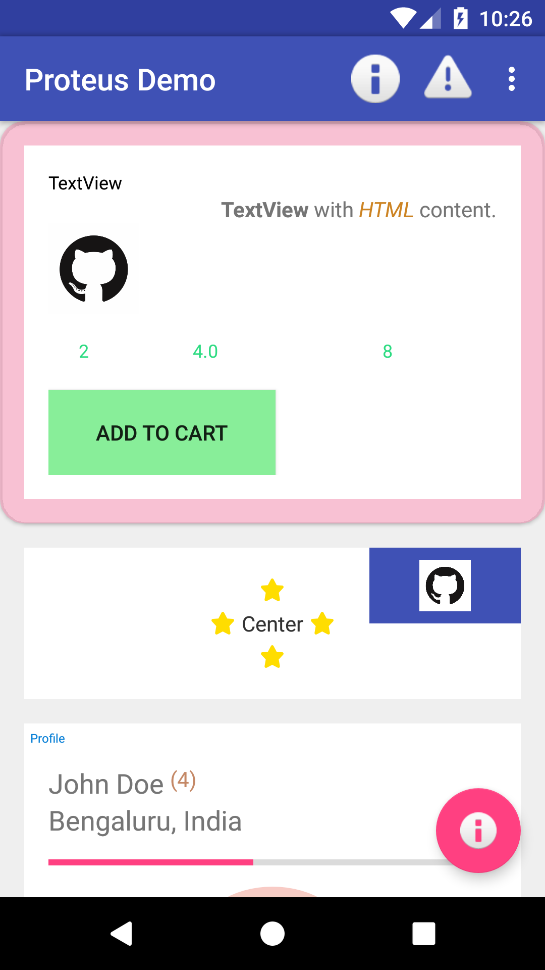 Demo App is not showing UI in android 6.0 and 8.0 tested in LG nexus ...