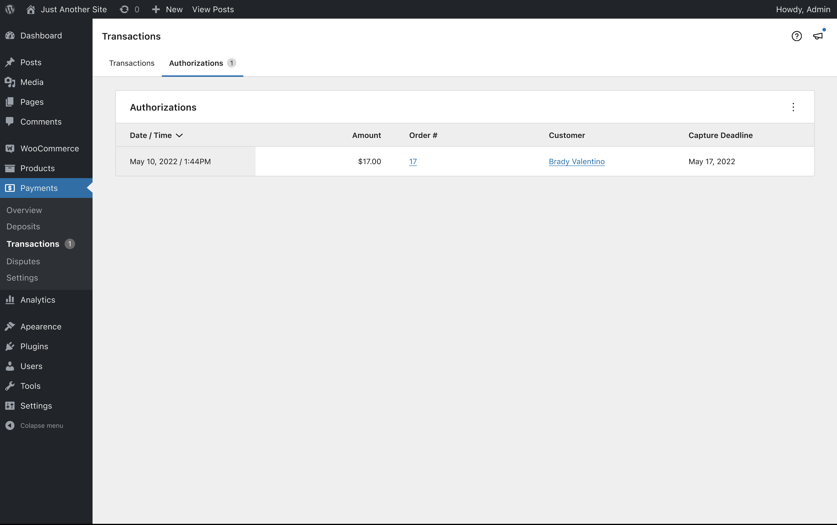 [Authorizations] Add new Authorizations tab in Transactions · Issue #4501 · Automattic ...