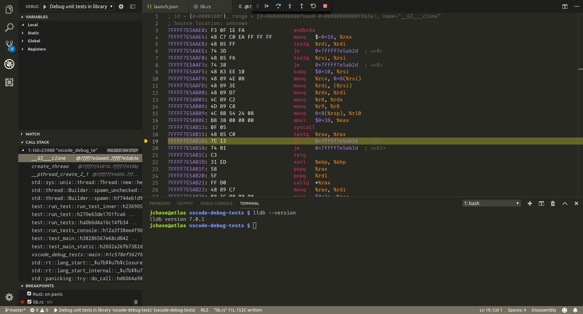 Debugging Rust Tests Breaks In Wrong Thread · Issue 161 · Vadimcncodelldb · Github