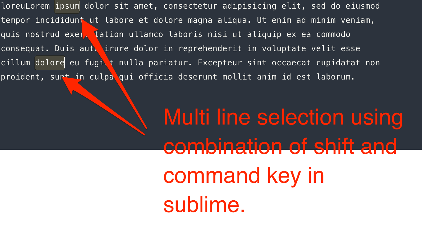 Multi Line selection using 'command' and 'shift' in developer console - Feature request · Issue ...