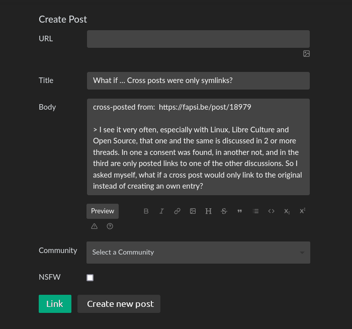 What if … Cross posts were only symlinks? · Issue #2012 · LemmyNet/lemmy · GitHub