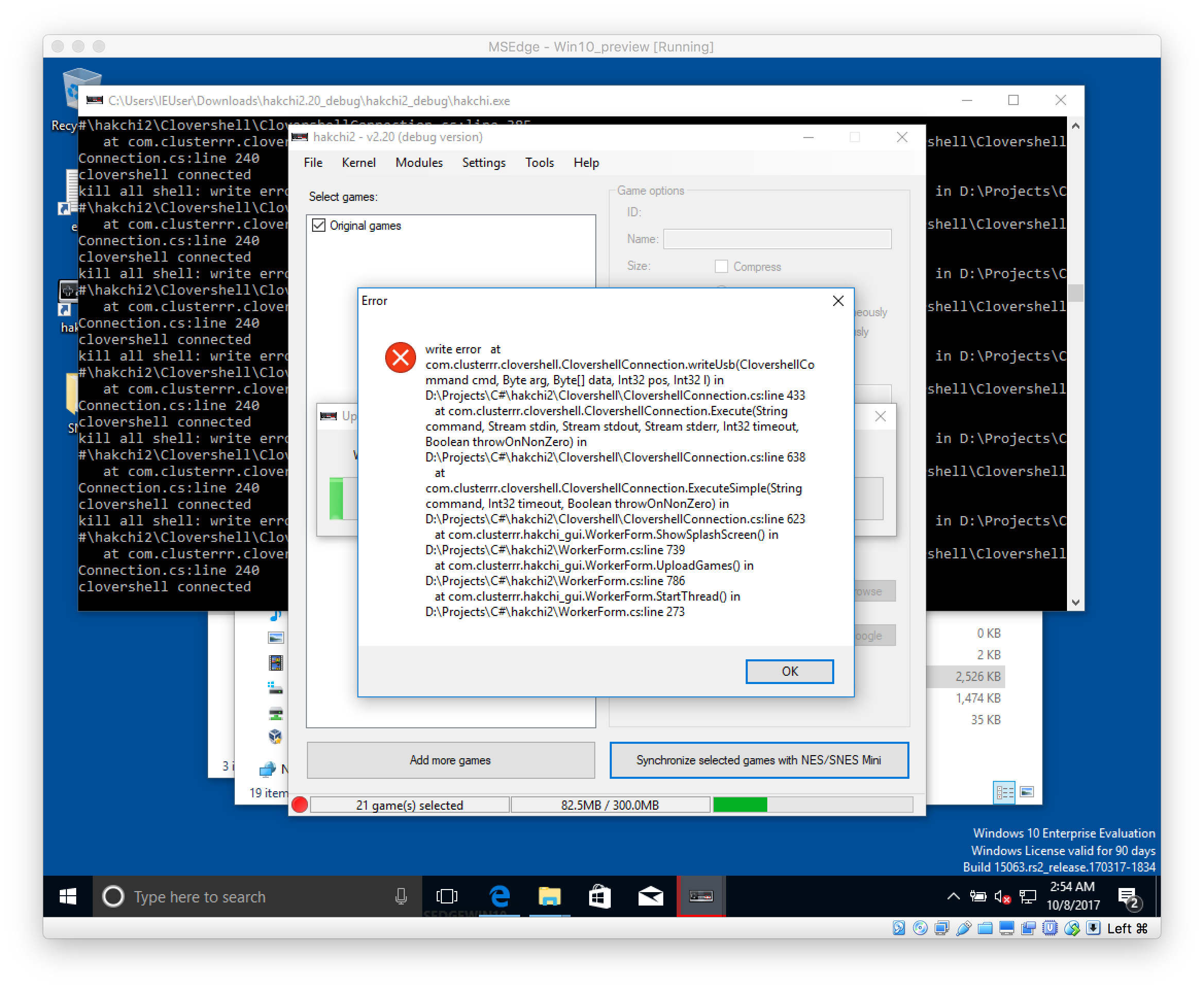 Write error - IoTimedOut · Issue #538 · ClusterM/hakchi2 · GitHub
