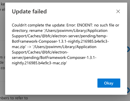 Cannot opt-in into the Early Adopters channel · Issue #5932 · microsoft/BotFramework-Composer ...