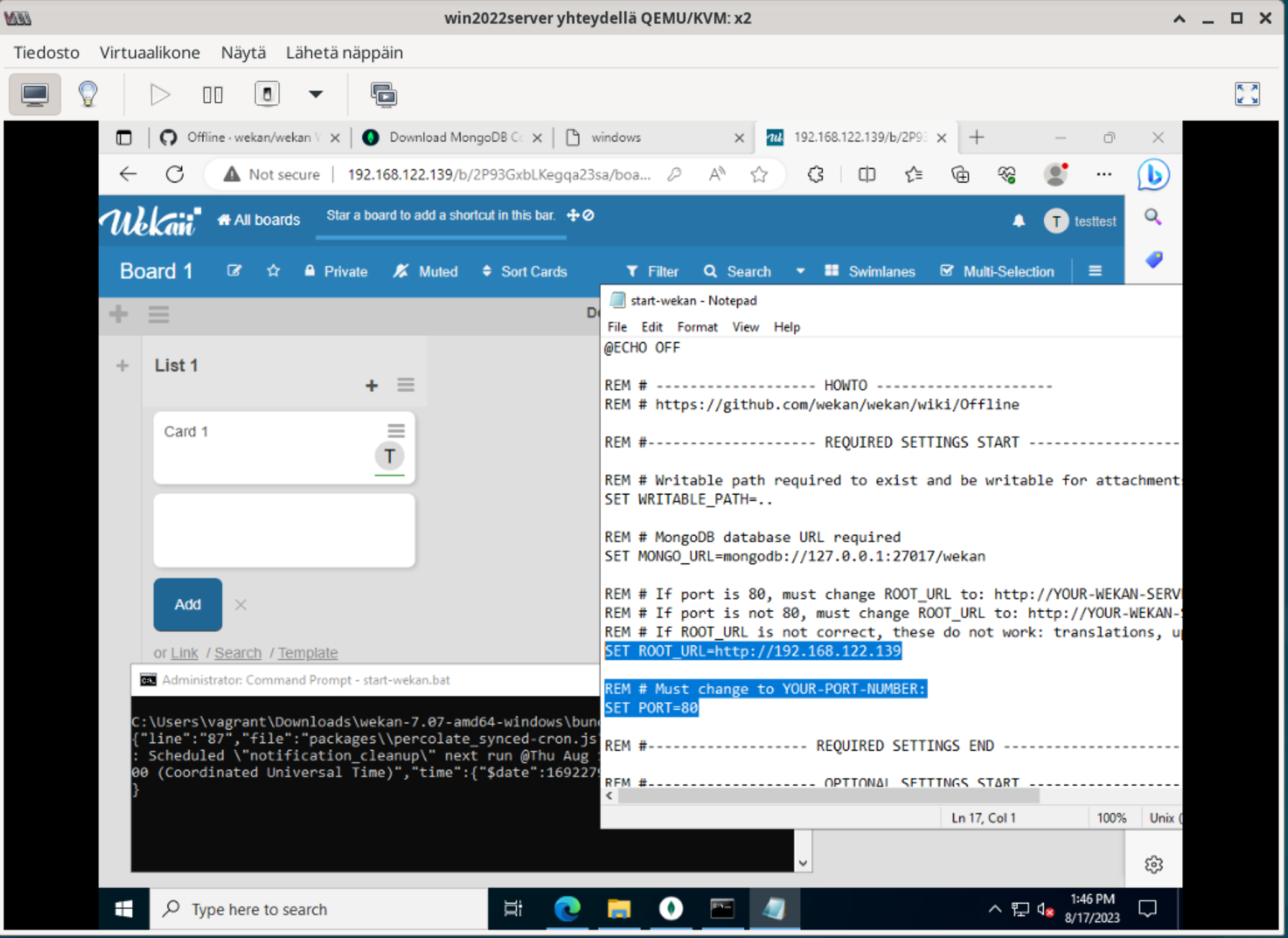 Error while try to install wekan on windows · Issue #5084 · wekan/wekan ... Error while try to install wekan on windows · Issue #5084 · wekan/wekan ...