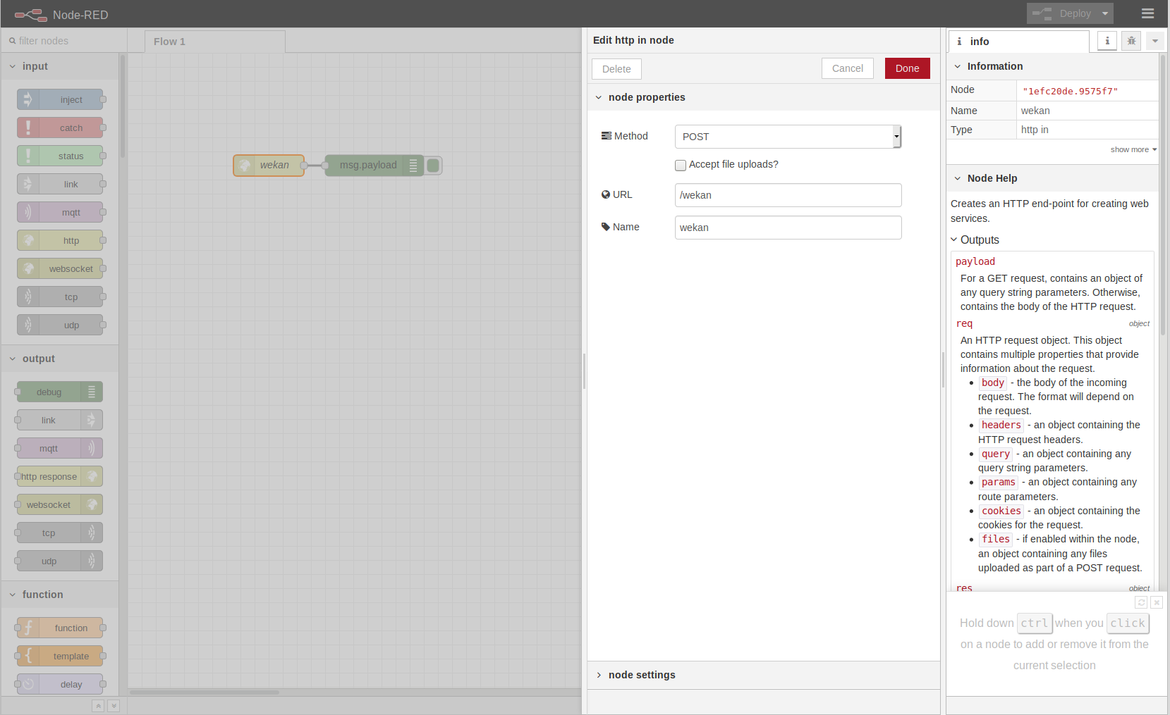WebHooks to NodeRed - HowTo? · Issue #2017 · wekan/wekan · GitHub