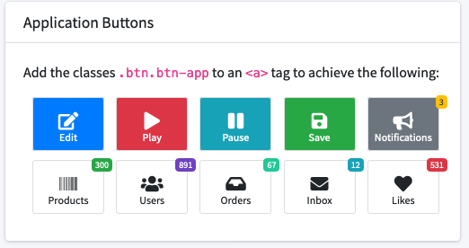 [FEATURE] Contextual classes for Application buttons · Issue #2846 · ColorlibHQ/AdminLTE · GitHub