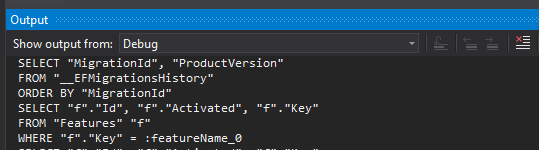 How to disable debug messages logged to the Debug console · Issue #31694 · dotnet/efcore · GitHub