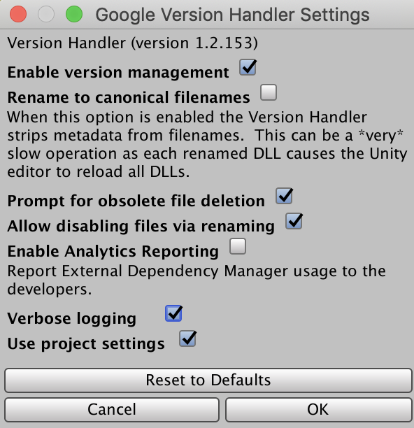 Google Version Handler settings have verbose logging on by default, proceed to spam the console ...