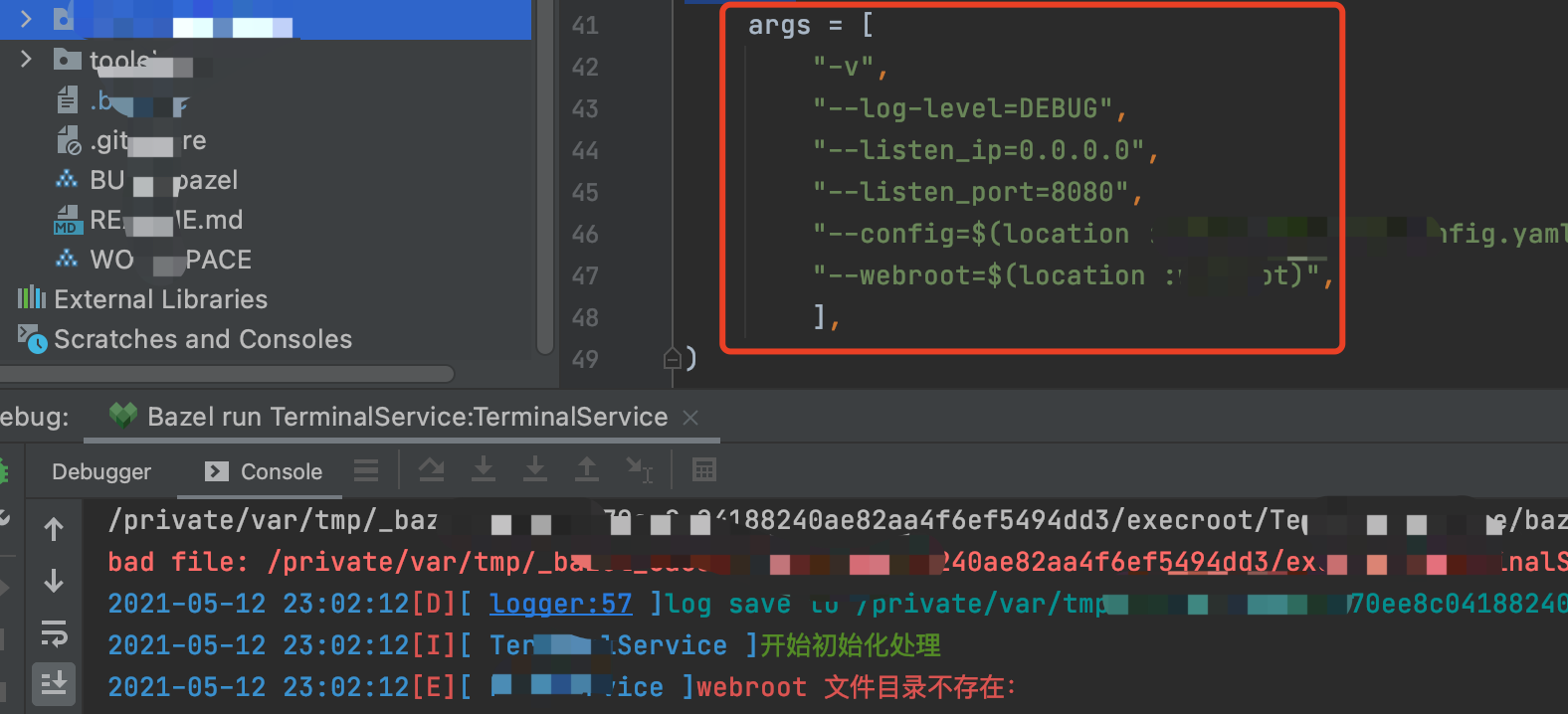 tag args is not working when debugging · Issue #2603 · bazelbuild/intellij · GitHub