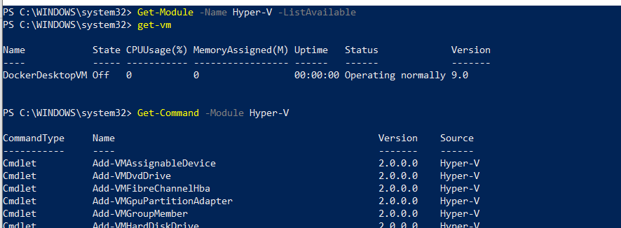 Hyper V module not available · Issue #13467 · PowerShell/PowerShell · GitHub