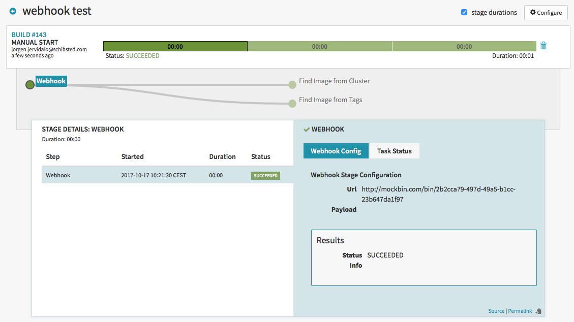 (orca) pipeline stages cannot require successful webhook stage with json string body · Issue ...