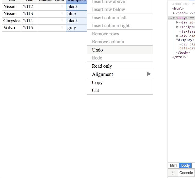 Break beetwen submenu i contextMenu. · Issue #4776 · handsontable/handsontable · GitHub