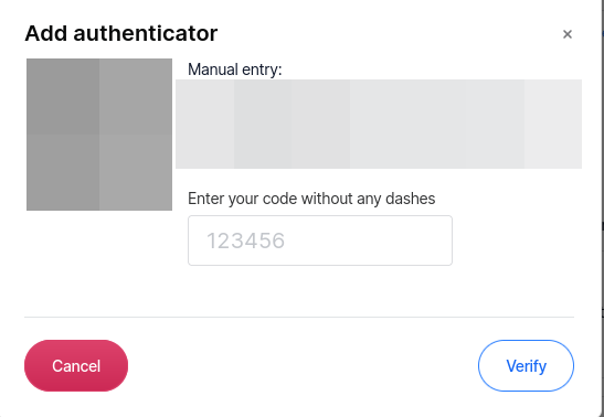 Add Authenticator Modal Closes When You Press Enter · Issue 7098 · Opencollective