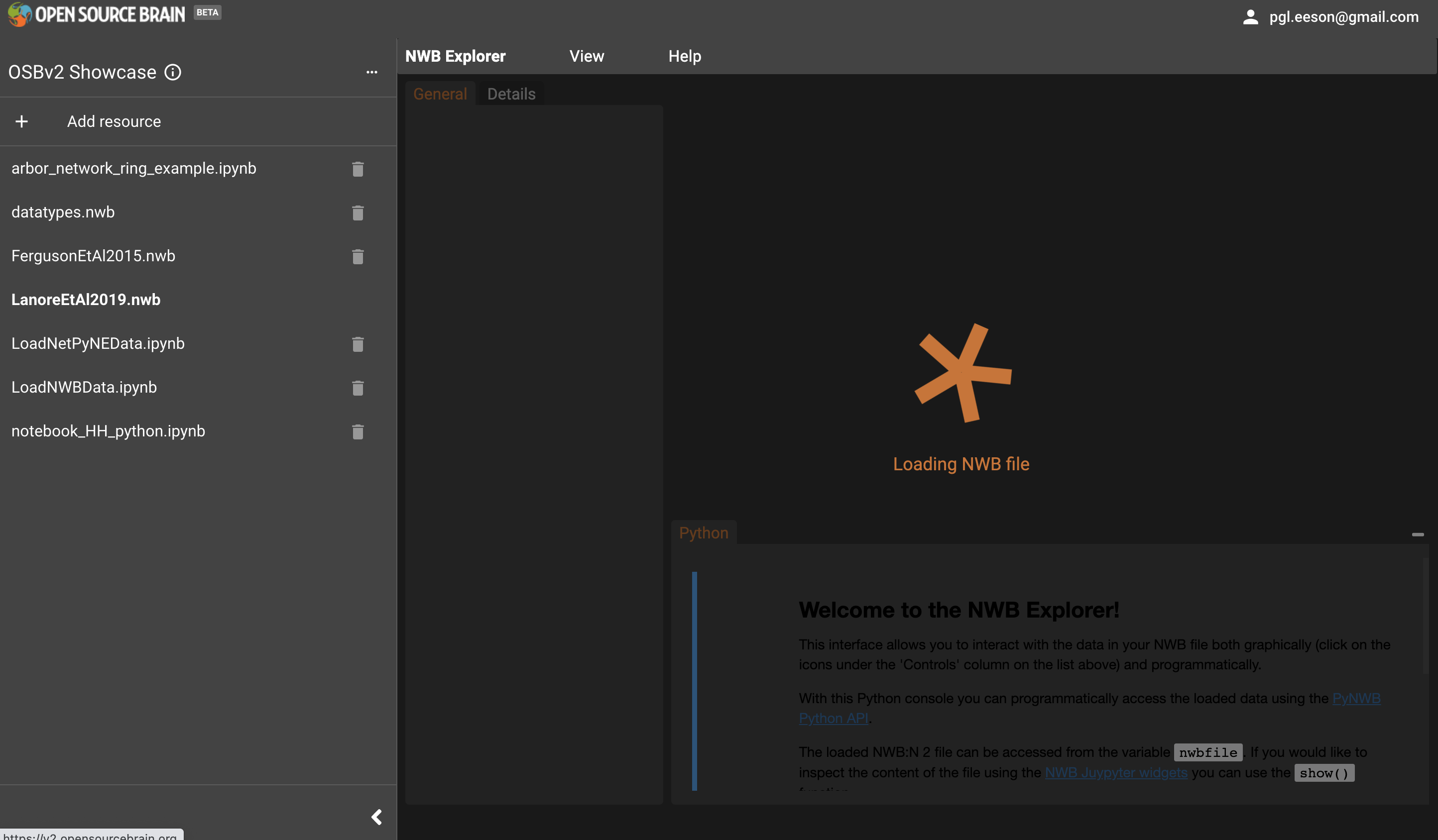 Loading Nwb File From Inside A Workspace Broken · Issue 578 · Opensourcebrainosbv2 · Github 